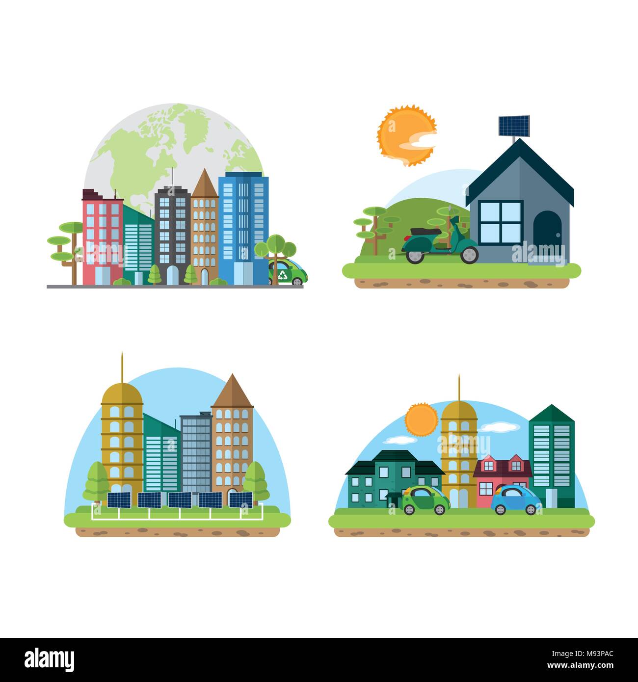 Green cities concept Stock Vector Image & Art - Alamy