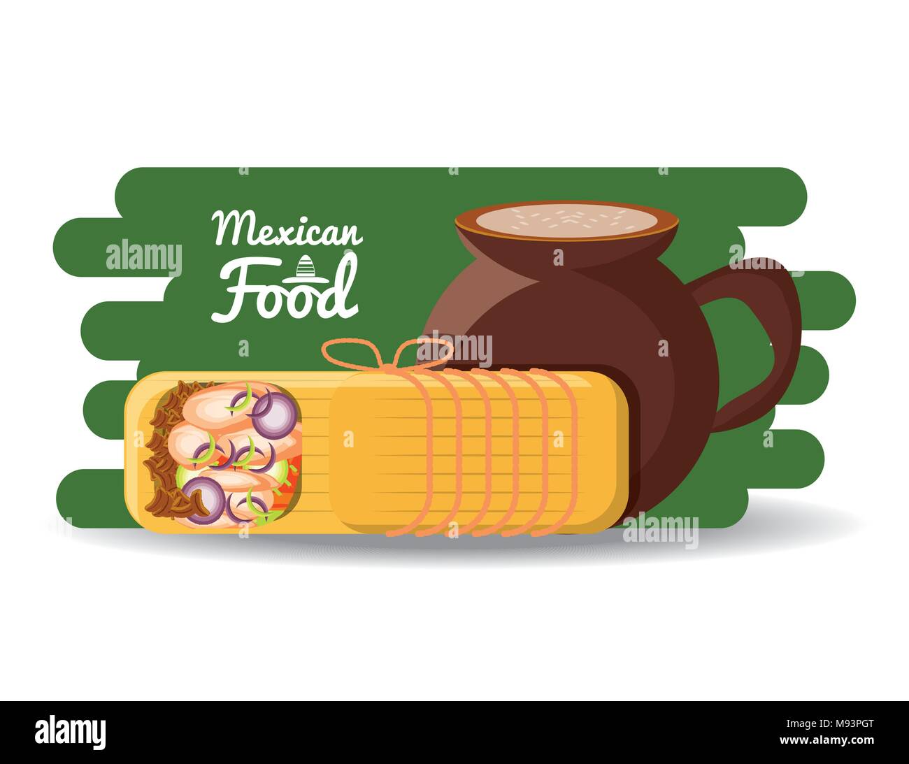 delicious mexican traditional food vector illustration graphic design ...