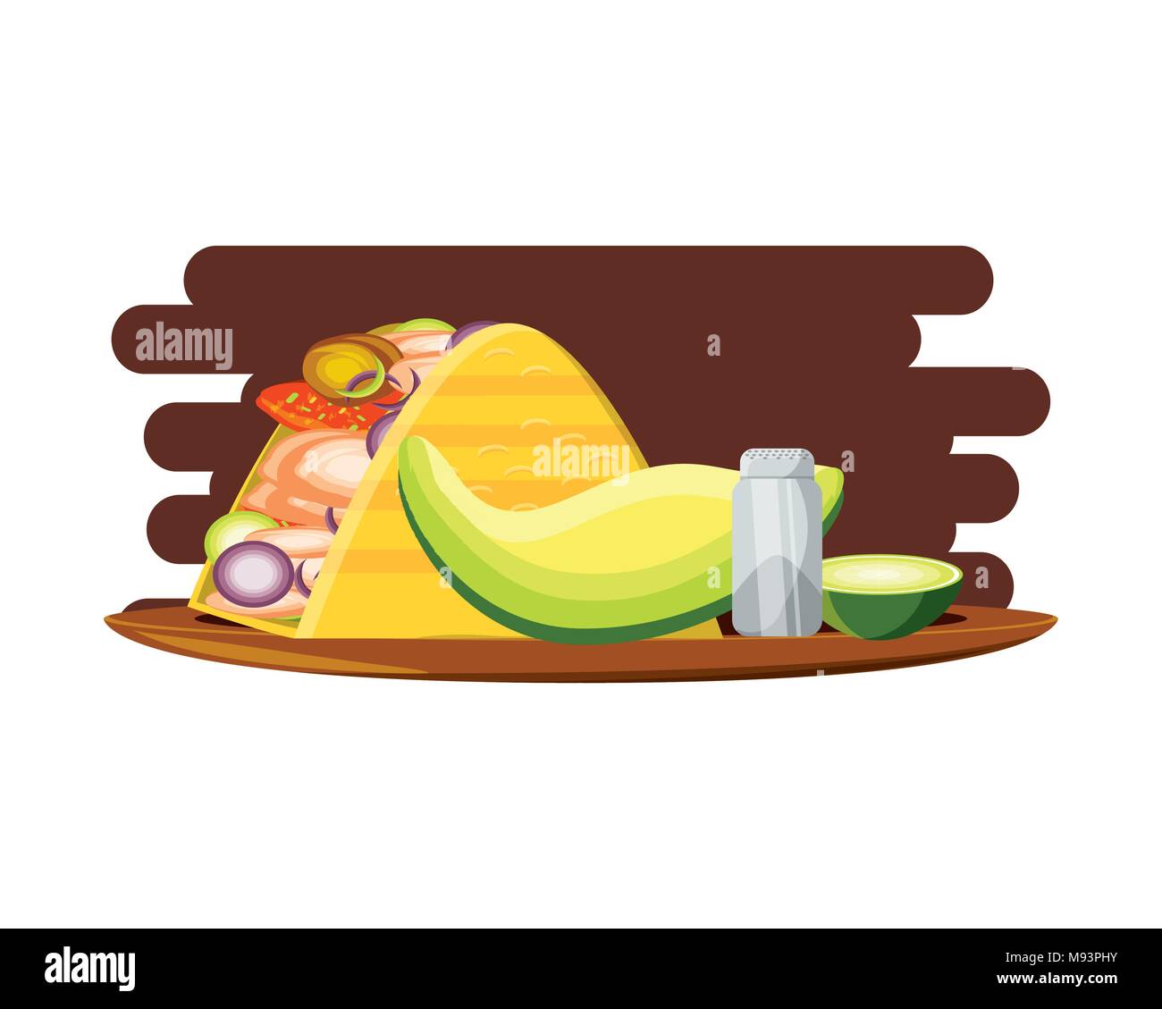 delicious mexican traditional food vector illustration graphic design ...