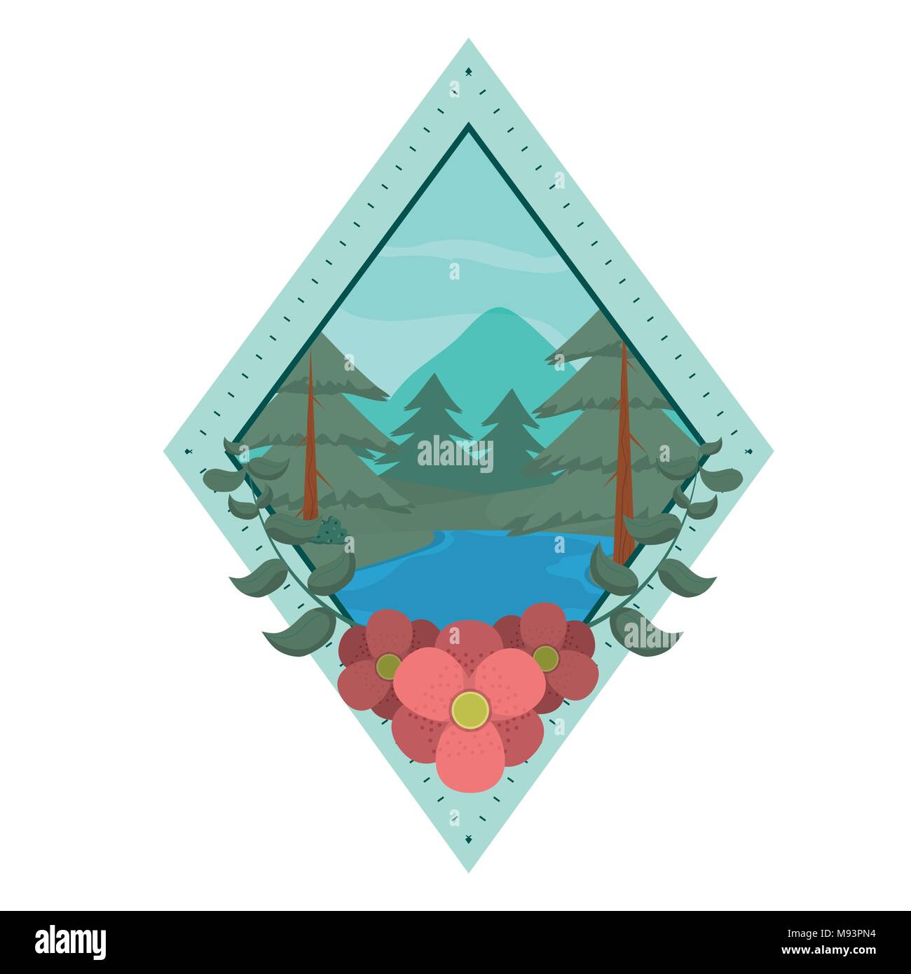 Beautiful landscape on spring mountain Cut Out Stock Images & Pictures ...