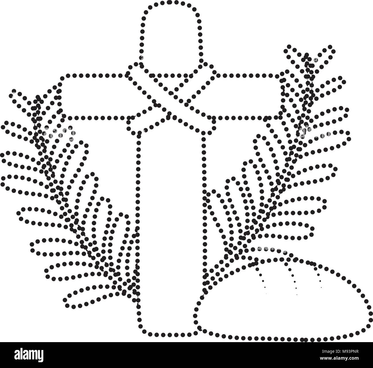 Dotted cross Black and White Stock Photos & Images - Alamy