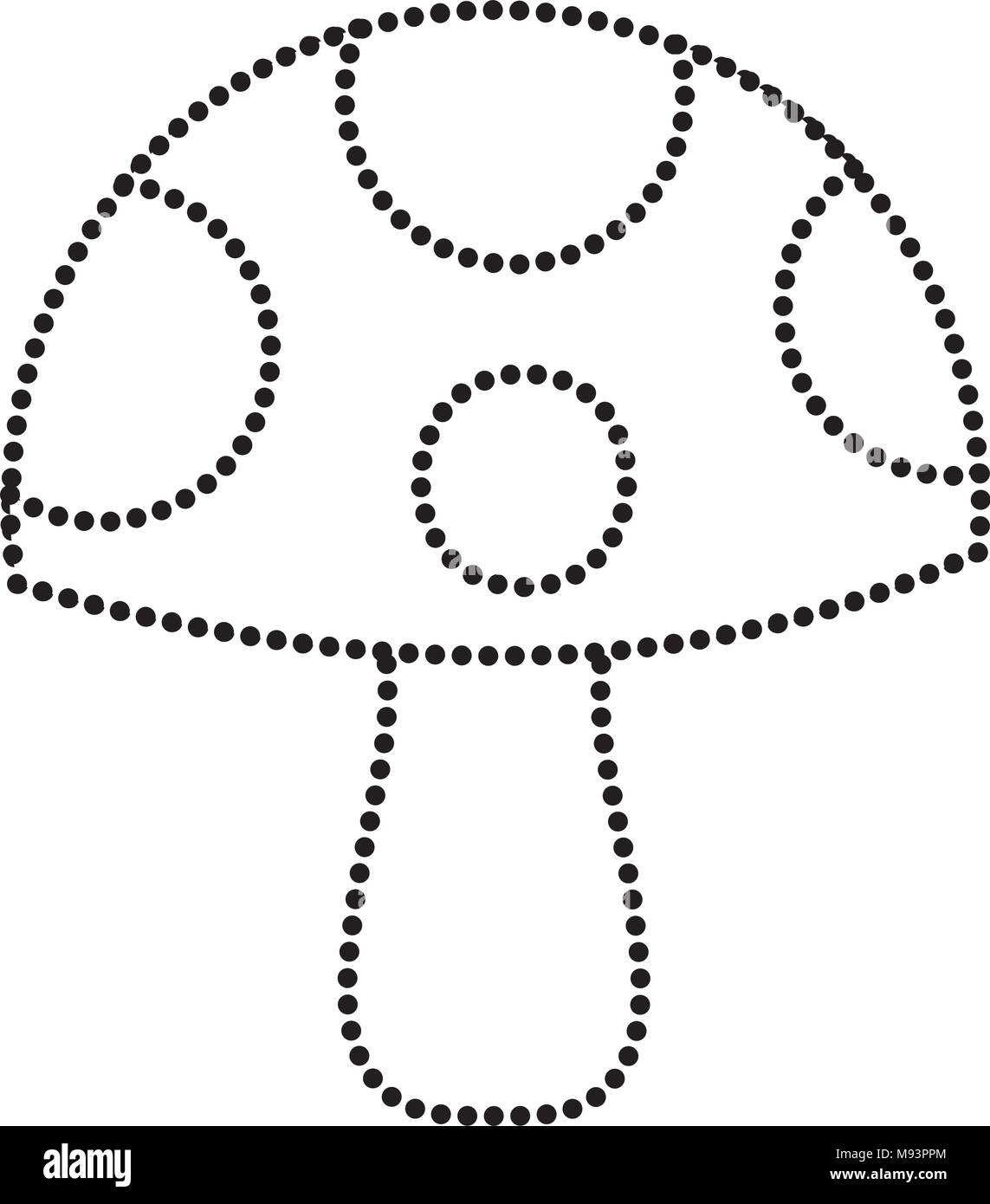 dotted shape nature fungus plant that burn in the tree forest Stock ...