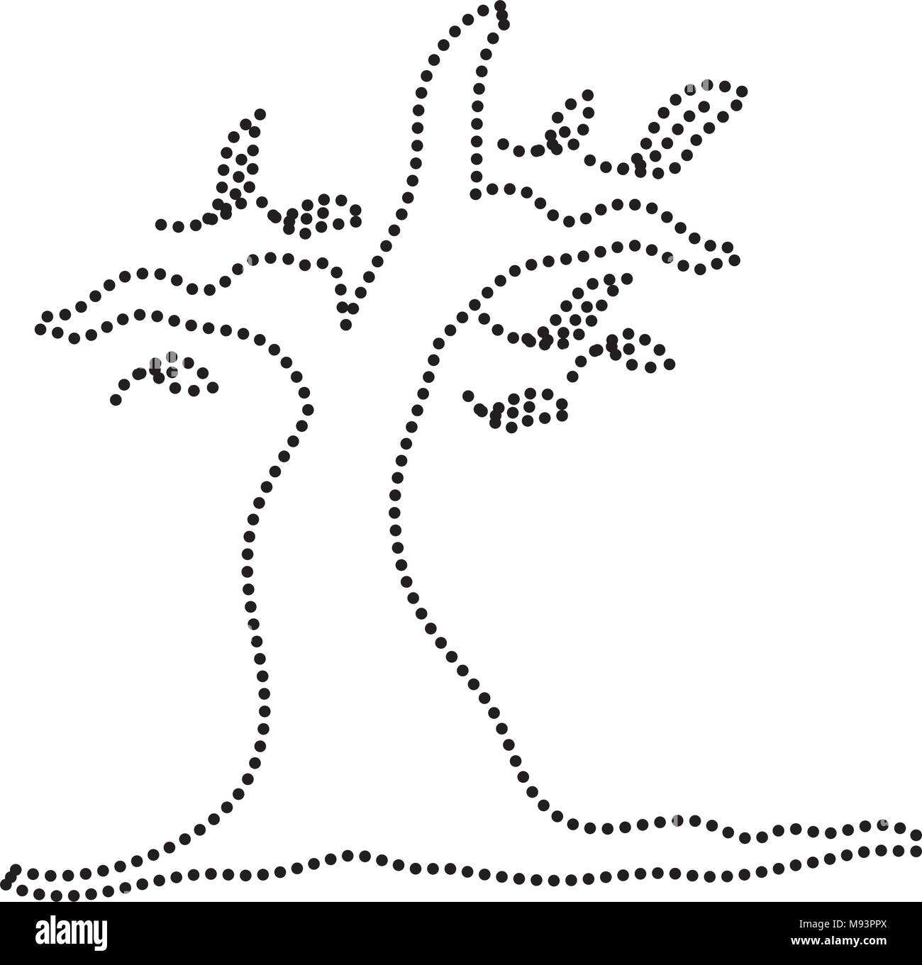 Tree dotted Black and White Stock Photos & Images - Alamy