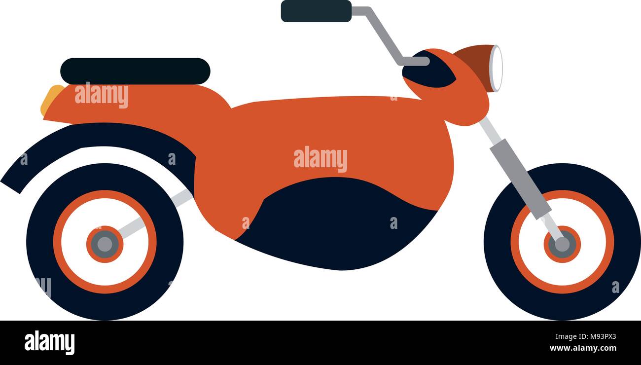 Small motorcycle cartoon vector illustration graphic design Stock ...