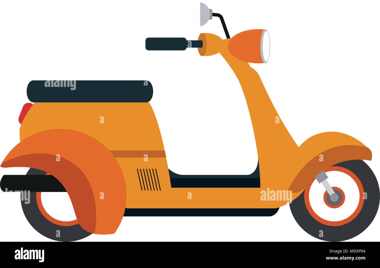 Scooter motorcycle cartoon vector illustration graphic design Stock ...