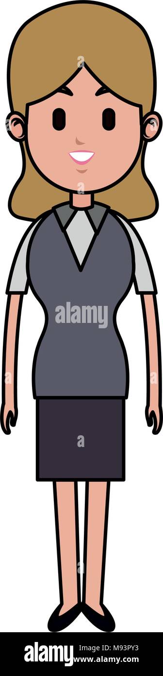 Executive woman cartoon vector illustration graphic design Stock Vector ...