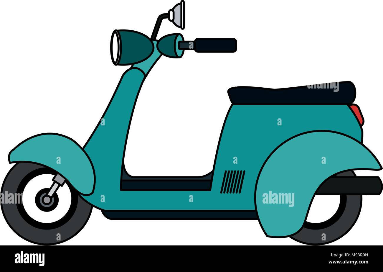 Scooter motorcycle cartoon vector illustration graphic design Stock ...