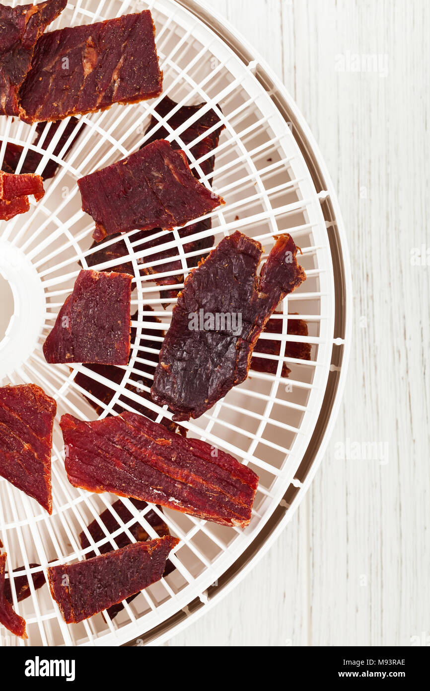 Beef jerky drying hi-res stock photography and images - Alamy
