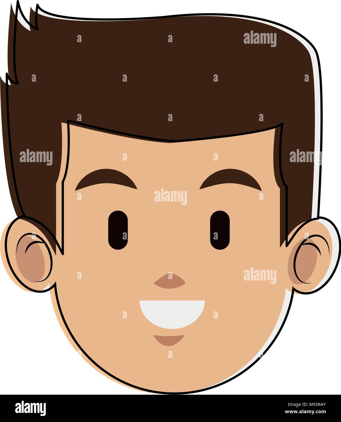 Man face cartoon Stock Vector Image & Art - Alamy