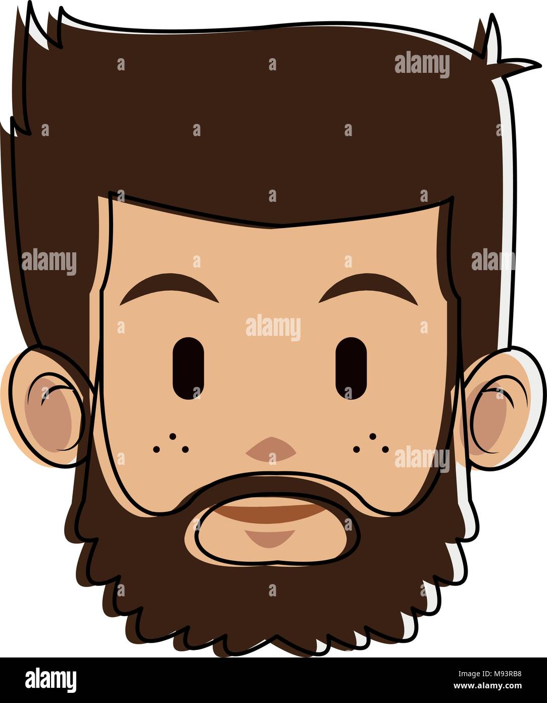 Man face cartoon Stock Vector Image & Art - Alamy