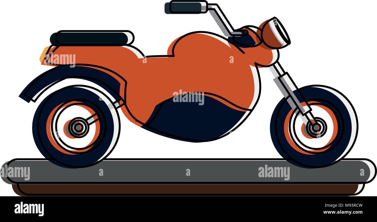Small motorcycle cartoon Stock Vector Image & Art - Alamy