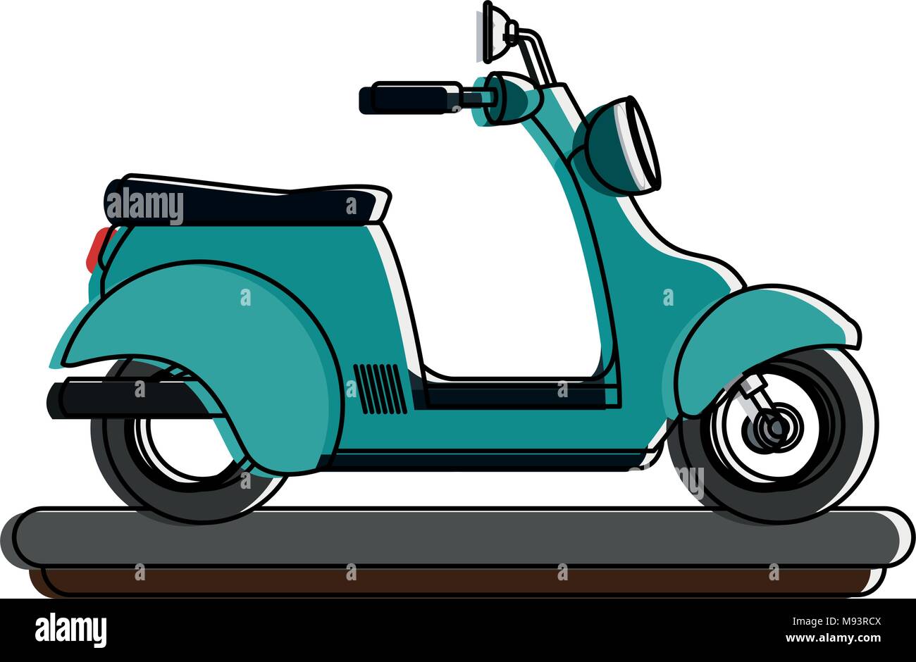 Scooter motorcycle cartoon Stock Vector Image & Art - Alamy