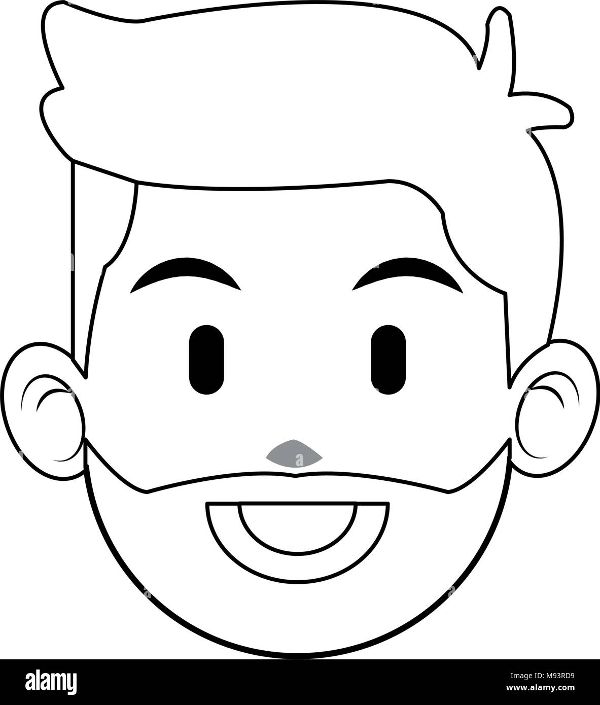 Man face cartoon Stock Vector Image & Art - Alamy
