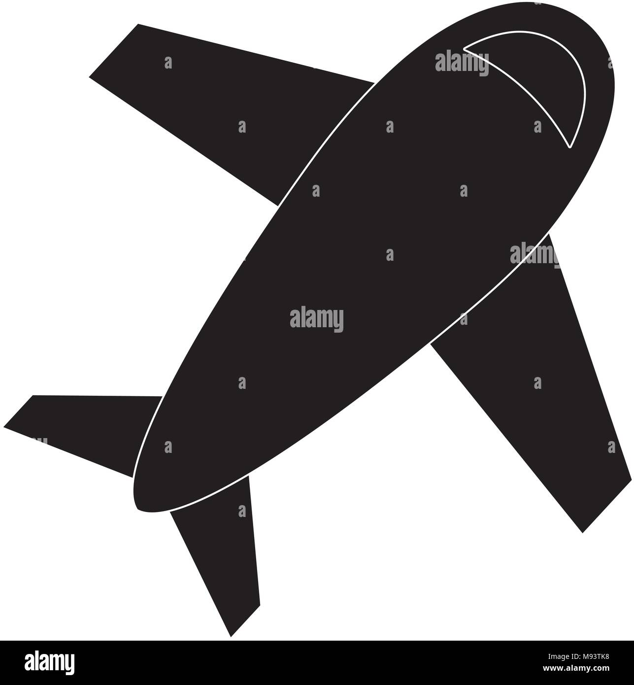 airplane icon over white background, vector illustration Stock Vector ...