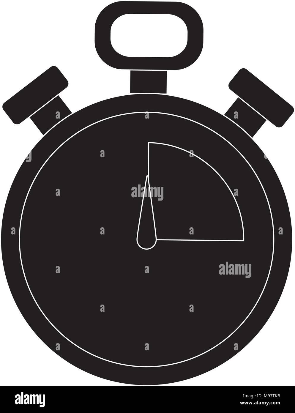 sport chronometer icon over white background, vector illustration Stock ...