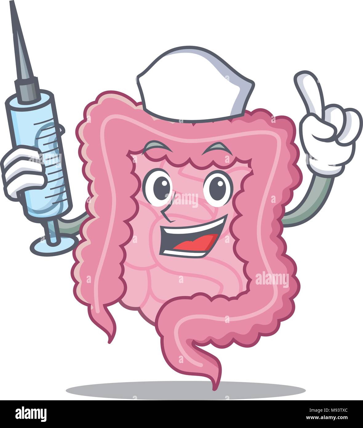 Nurse intestine character cartoon style Stock Vector Image & Art - Alamy