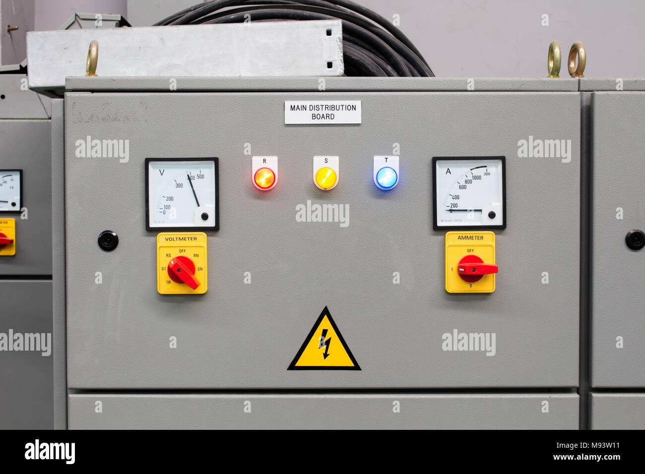 The main power and control switch system Stock Photo - Alamy