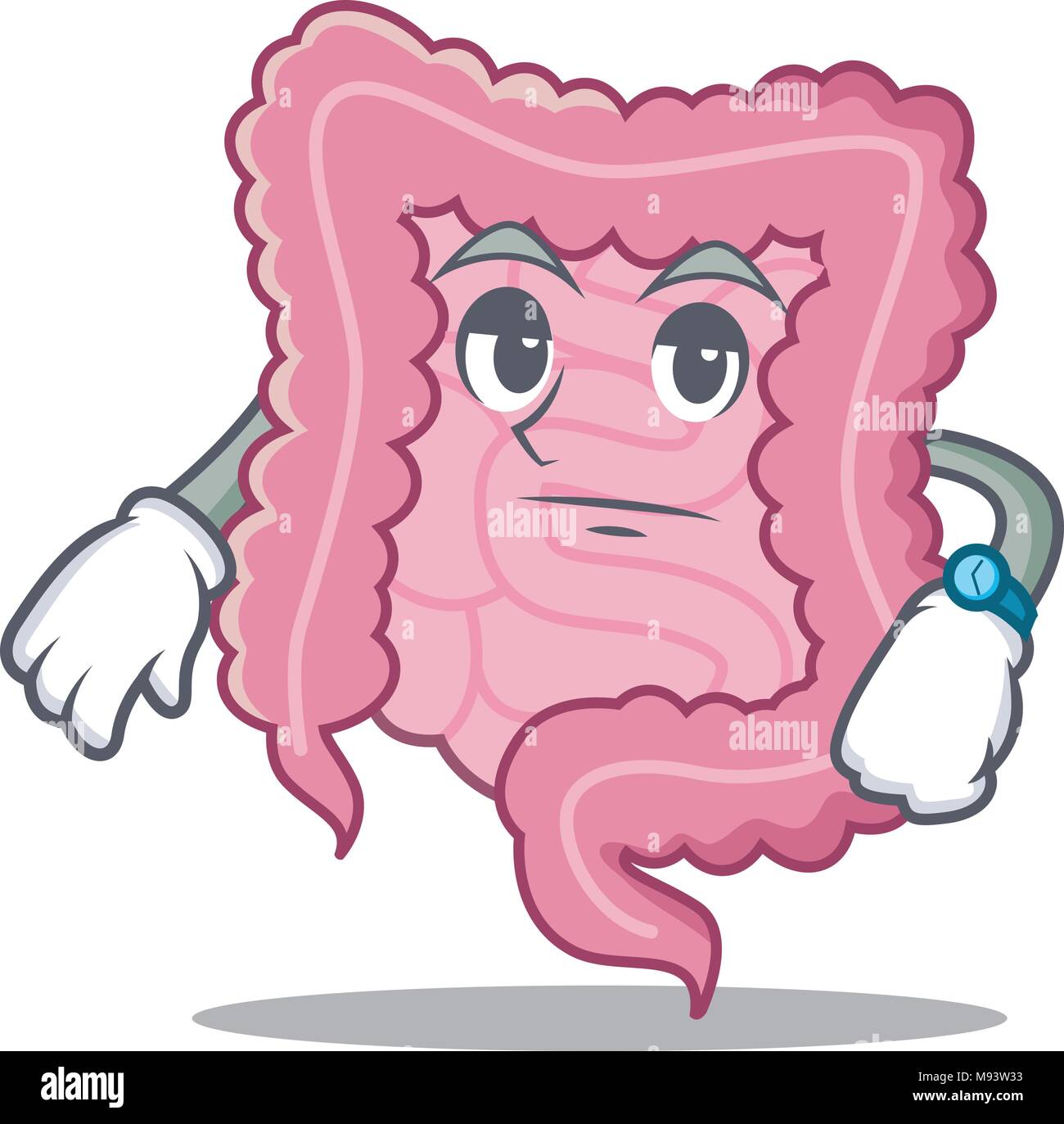 Waiting intestine mascot cartoon style Stock Vector Image & Art - Alamy