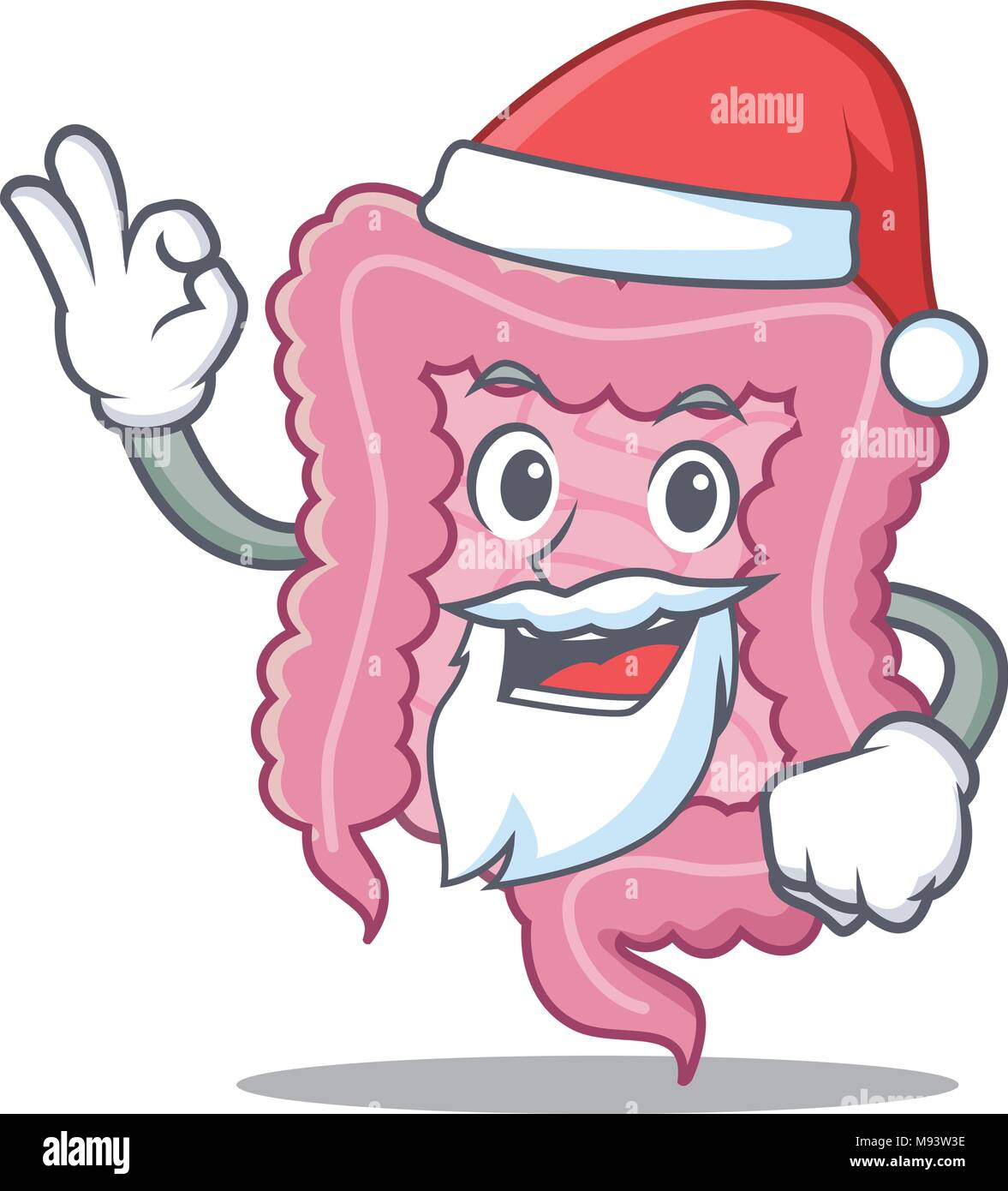 Santa intestine mascot cartoon style Stock Vector Image & Art - Alamy