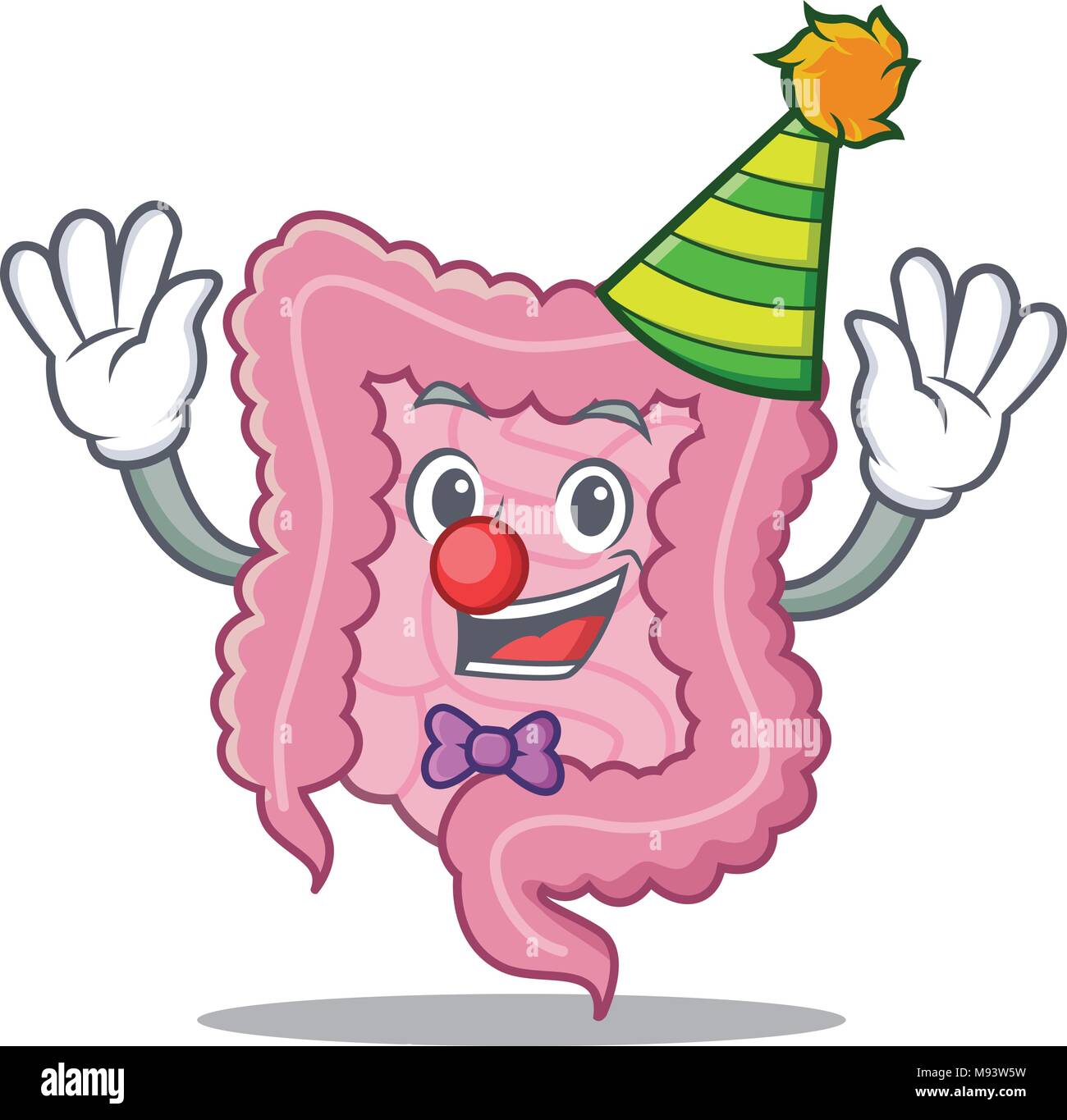 Clown intestine mascot cartoon style Stock Vector Image & Art - Alamy