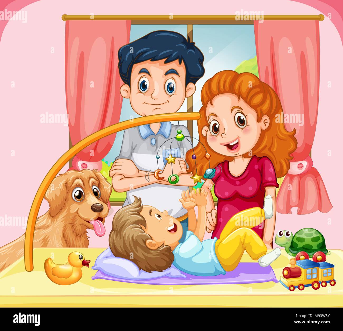 Family Playing Clipart