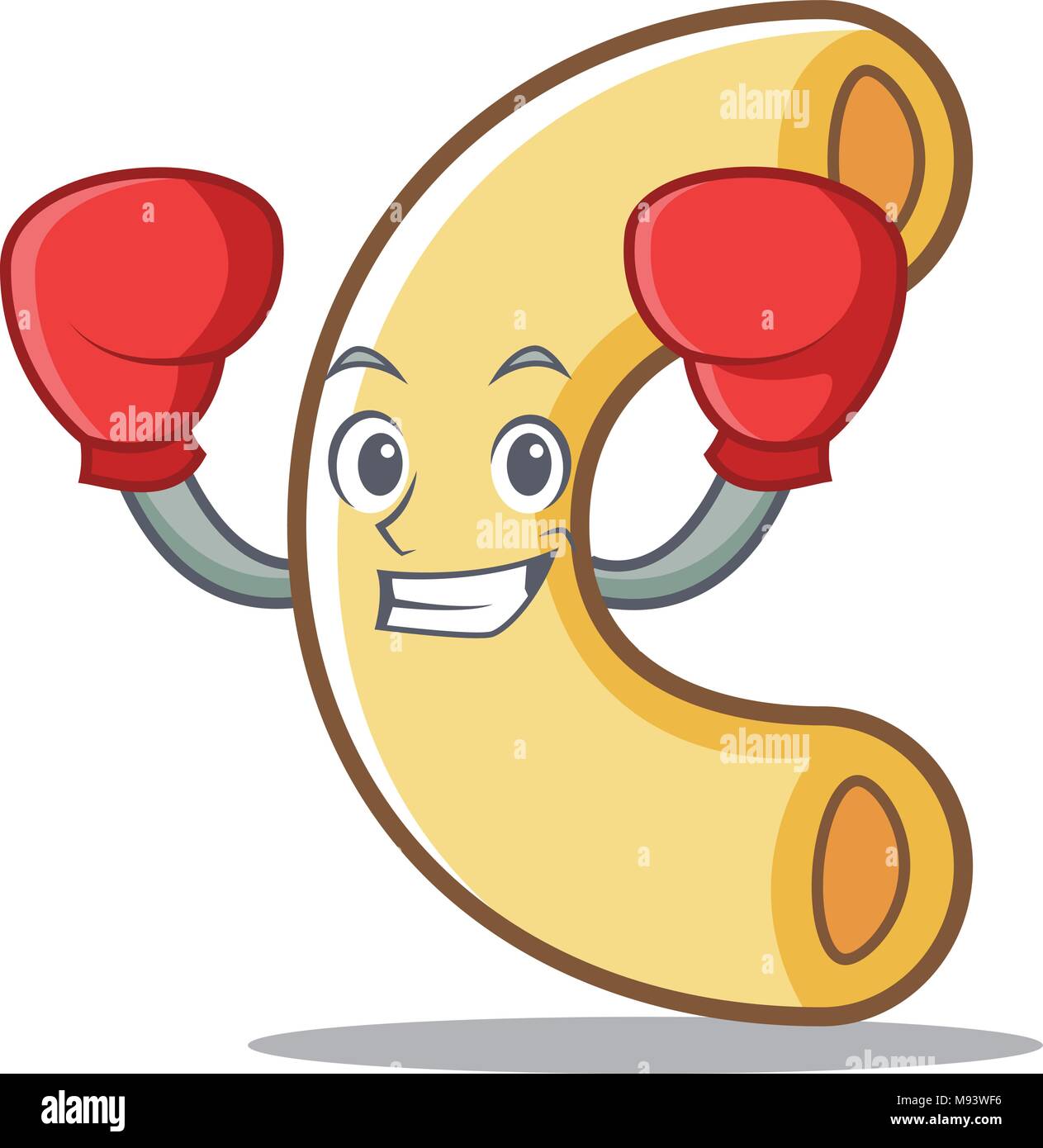 Boxing macaroni character cartoon style Stock Vector Image & Art - Alamy
