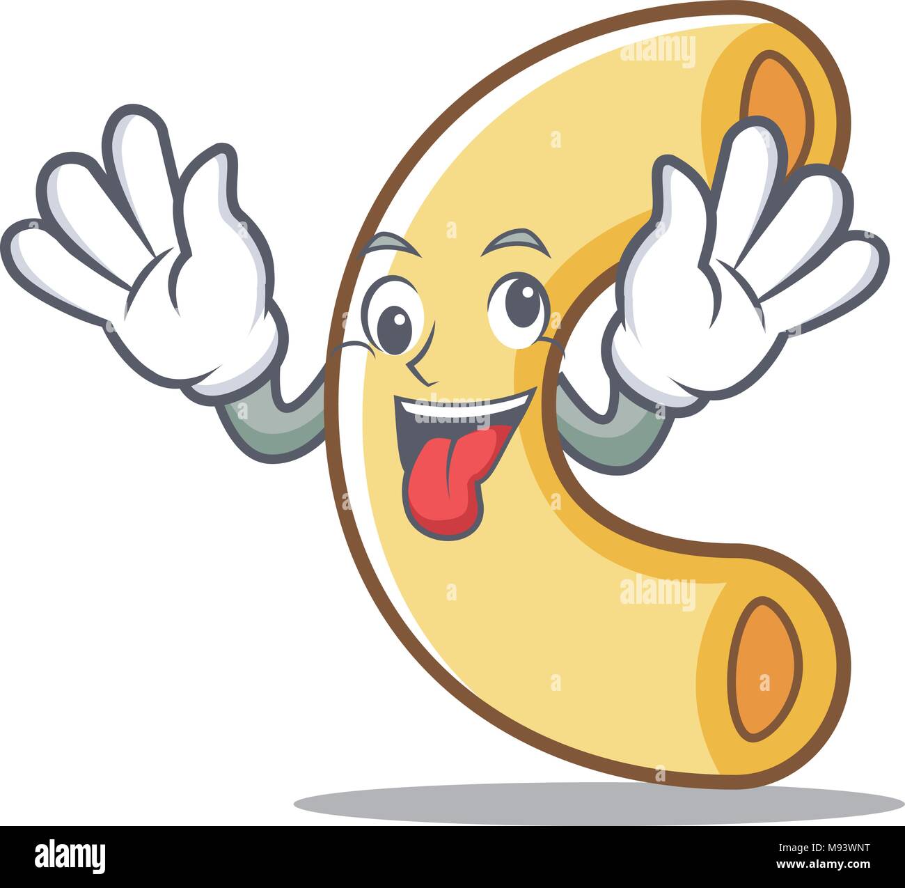 Crazy macaroni mascot cartoon style Stock Vector Image & Art - Alamy
