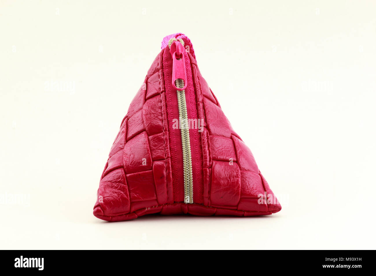 Triangle Coin Wallet on white background Stock Photo - Alamy