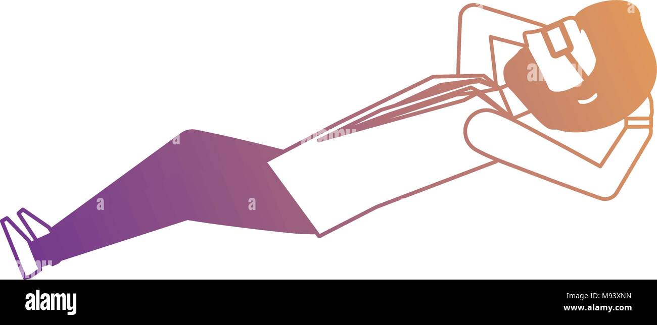 avatar businessman relaxed icon over white background, colorful design ...