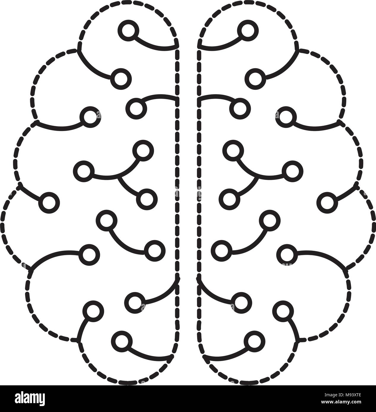 brain icon over white background, vector illustration Stock Vector ...