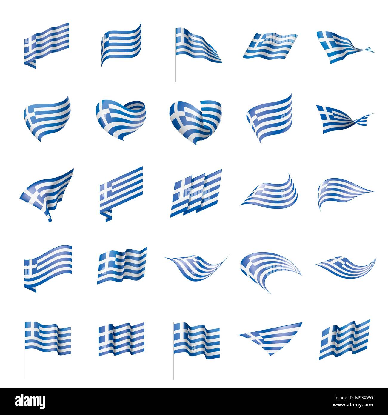 Greece flag, vector illustration Stock Vector Image & Art - Alamy