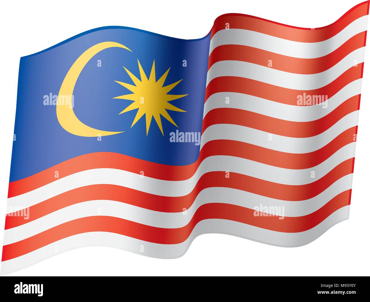 Malaysia flag, vector illustration Stock Vector Image & Art - Alamy