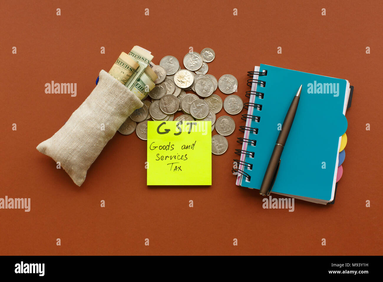 New Currency and Goods and Service Tax , GST tax Stock Photo - Alamy