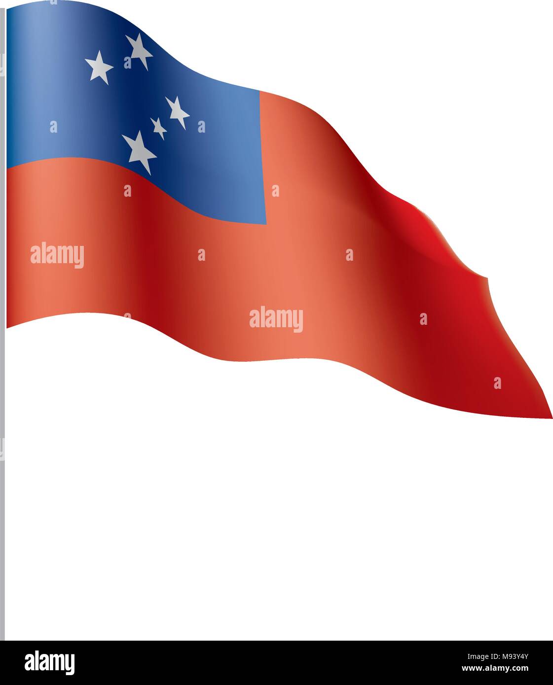 Samoa flag, vector illustration Stock Vector Image & Art - Alamy