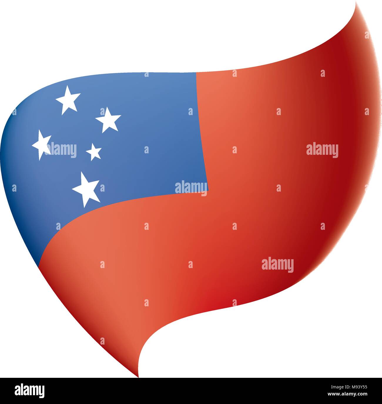 Samoa flag, vector illustration Stock Vector Image & Art - Alamy