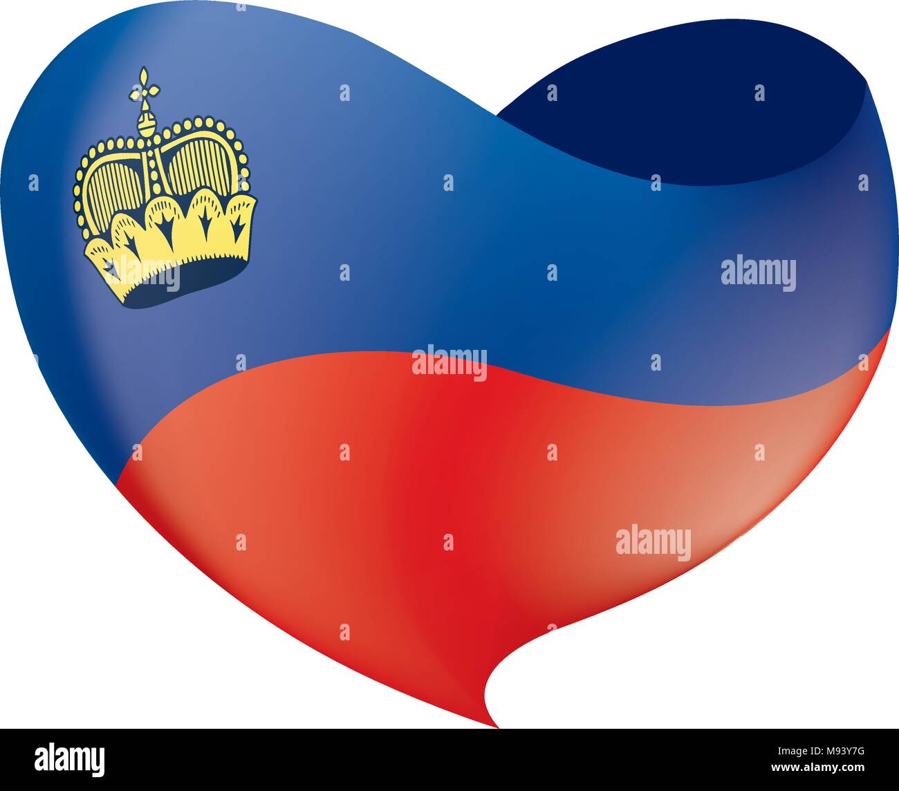 liechtenstein flag, vector illustration Stock Vector Image & Art - Alamy