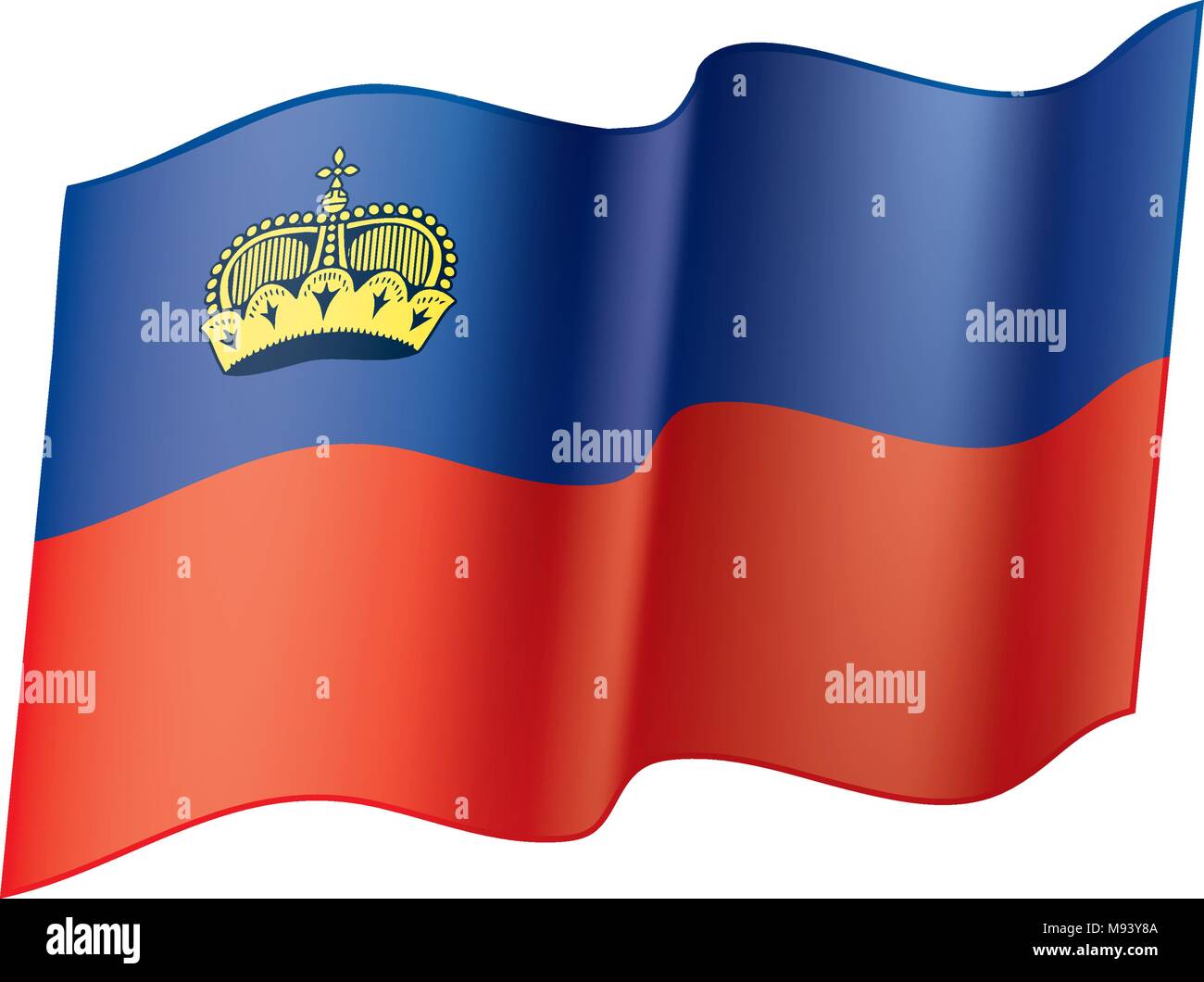 liechtenstein flag, vector illustration Stock Vector Image & Art - Alamy