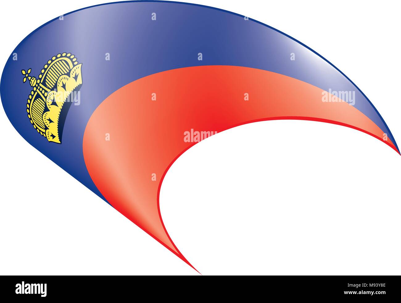 liechtenstein flag, vector illustration Stock Vector Image & Art - Alamy