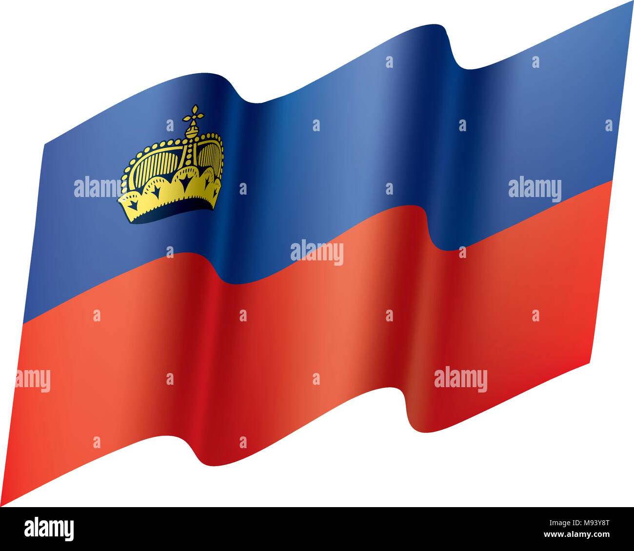 liechtenstein flag, vector illustration Stock Vector Image & Art - Alamy
