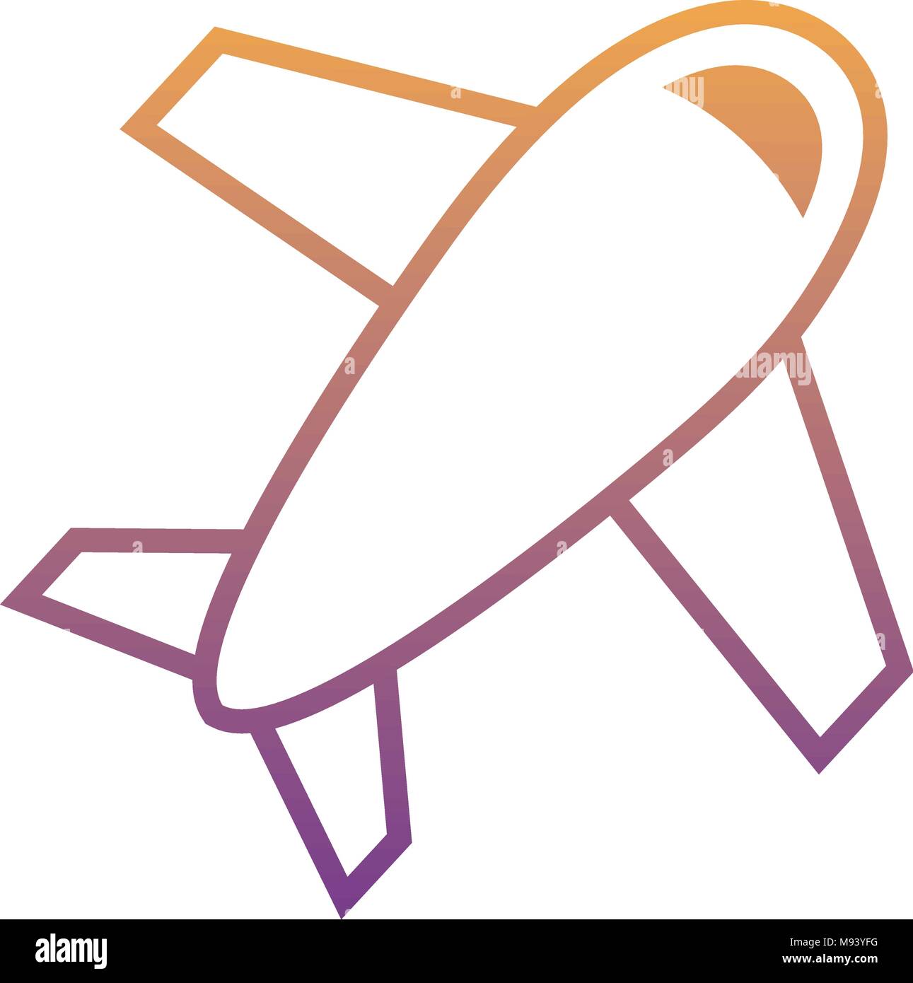 airplane icon over white background, colorful design. vector ...