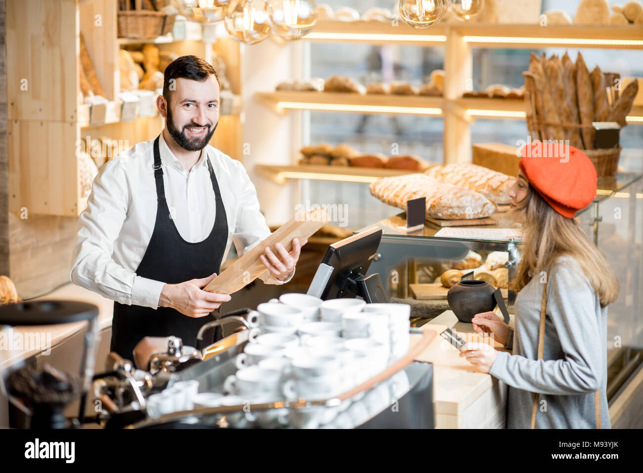 Bakery baker coffee shop store hi-res stock photography and images - Alamy