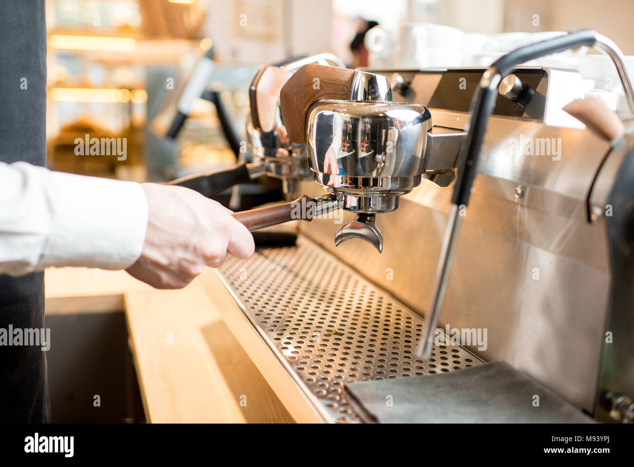 Professional coffee machine hi-res stock photography and images - Alamy