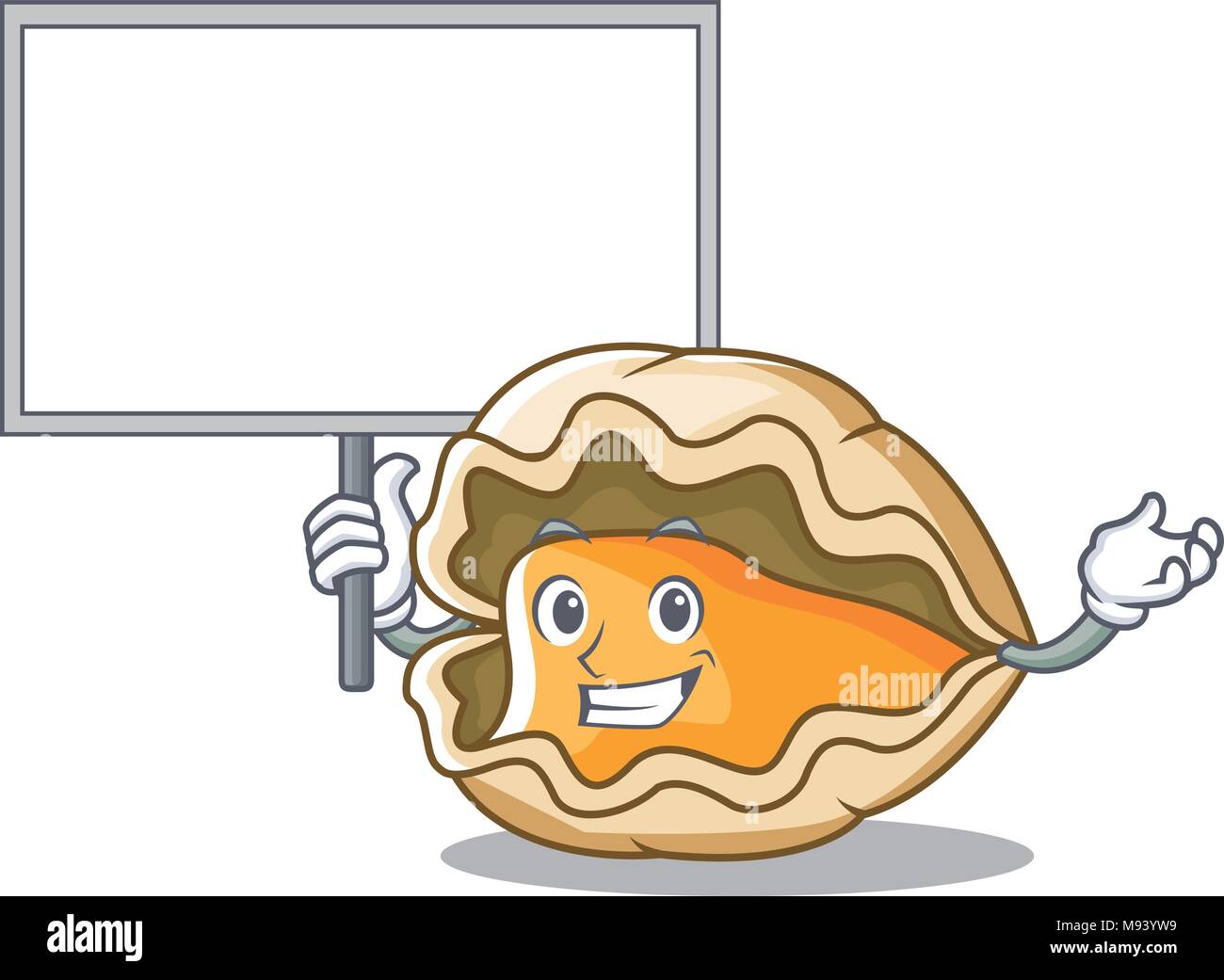 Bring board oyster character cartoon style Stock Vector Image & Art - Alamy