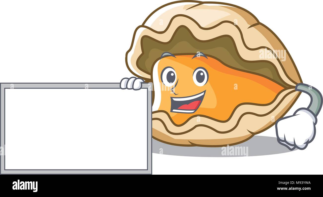 With board oyster character cartoon style Stock Vector Image & Art - Alamy