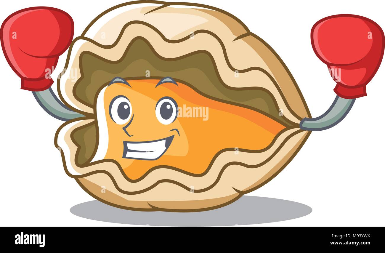 Boxing oyster character cartoon style Stock Vector Image & Art - Alamy