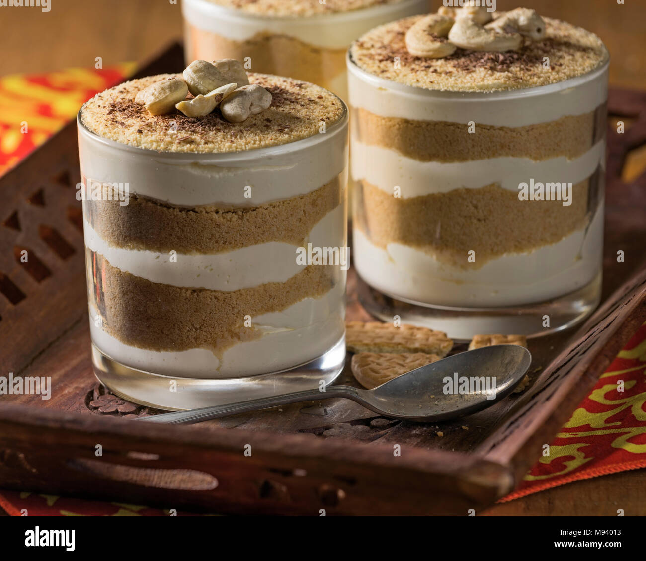 Serradura. Sawdust pudding. Portuguese dessert. Portugal Food Stock ...