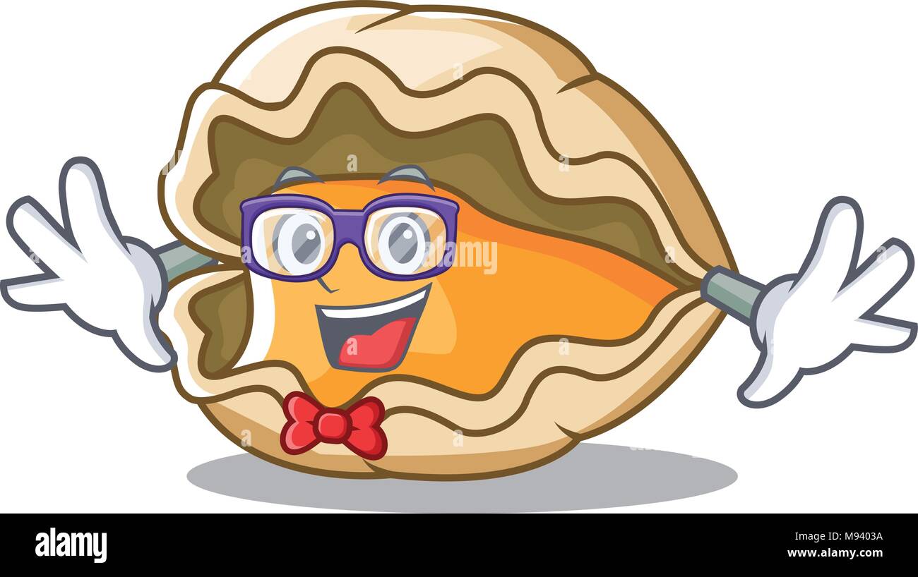 Geek oyster character cartoon style Stock Vector Image & Art - Alamy