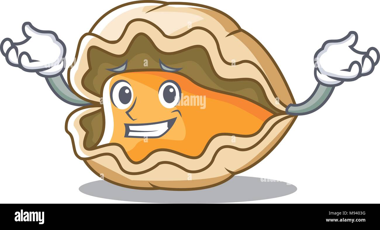 Grinning oyster character cartoon style Stock Vector Image & Art - Alamy