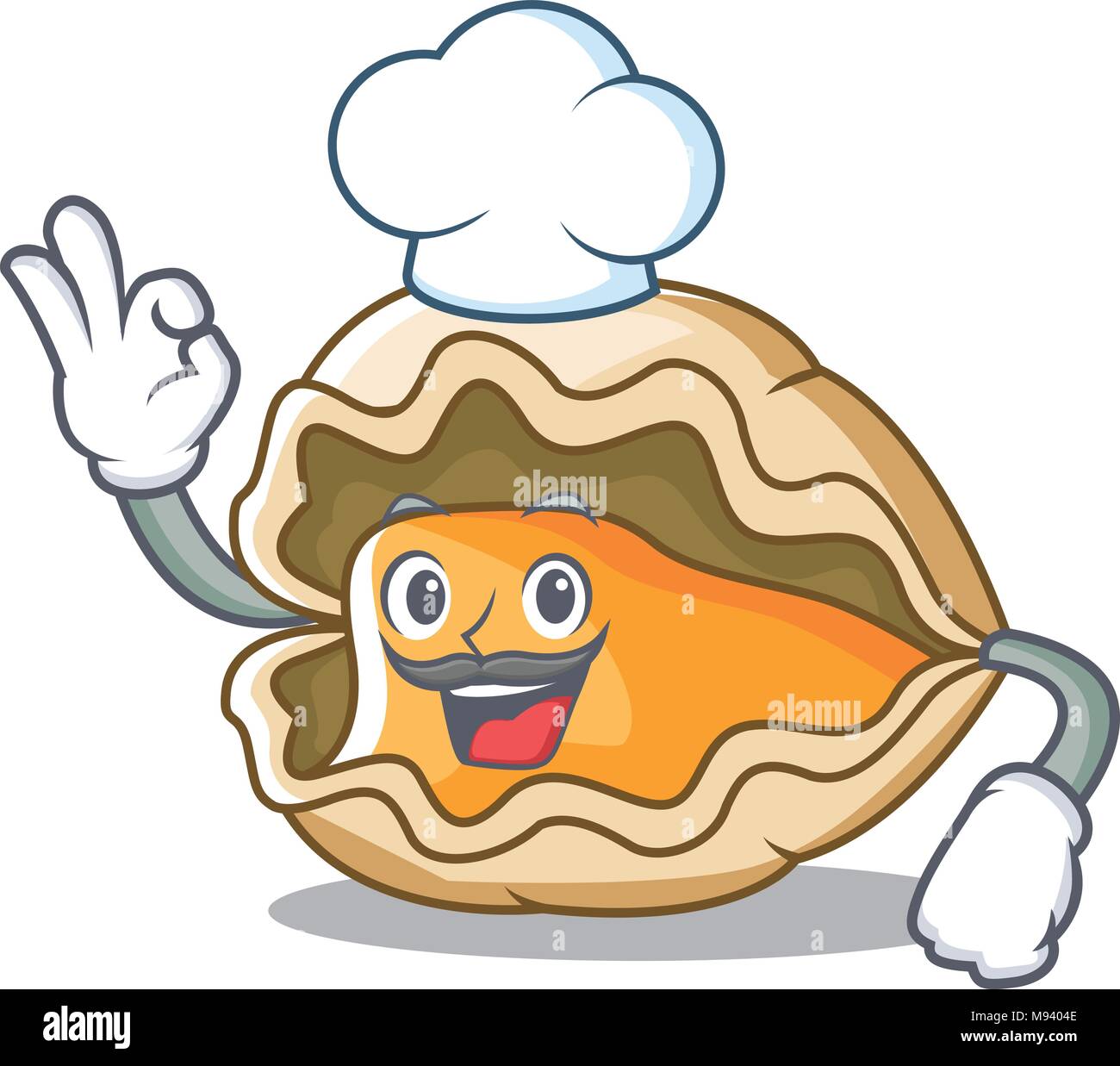 Chef oyster character cartoon style Stock Vector Image & Art - Alamy