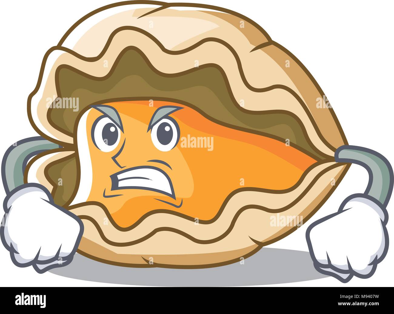 Angry oyster mascot cartoon style Stock Vector Image & Art - Alamy